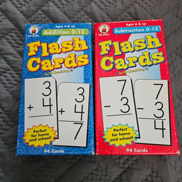 Carson-Dellosa | Other | Carsondellosa Addition And Subtraction Flash Cards | Poshmark